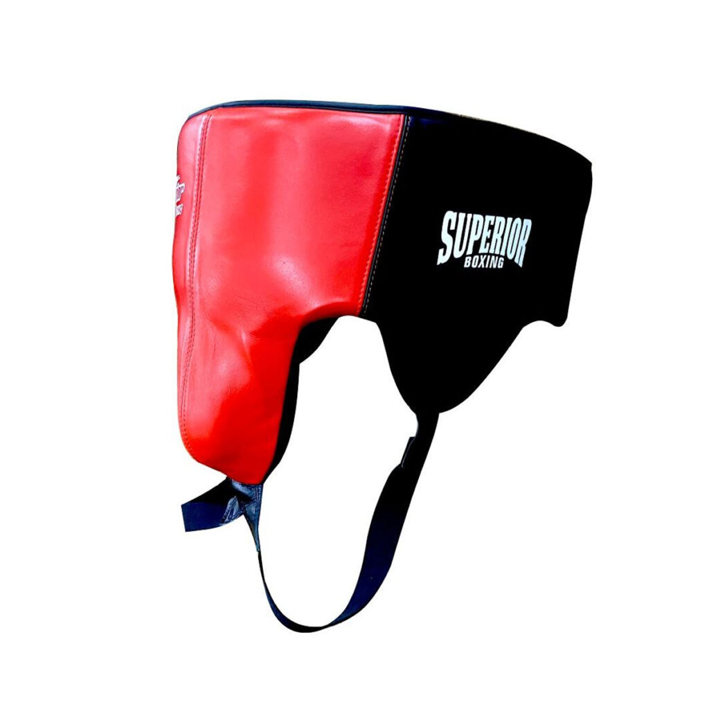 Superior Boxing Groin Protector Black/Red - Superior Boxing Gear