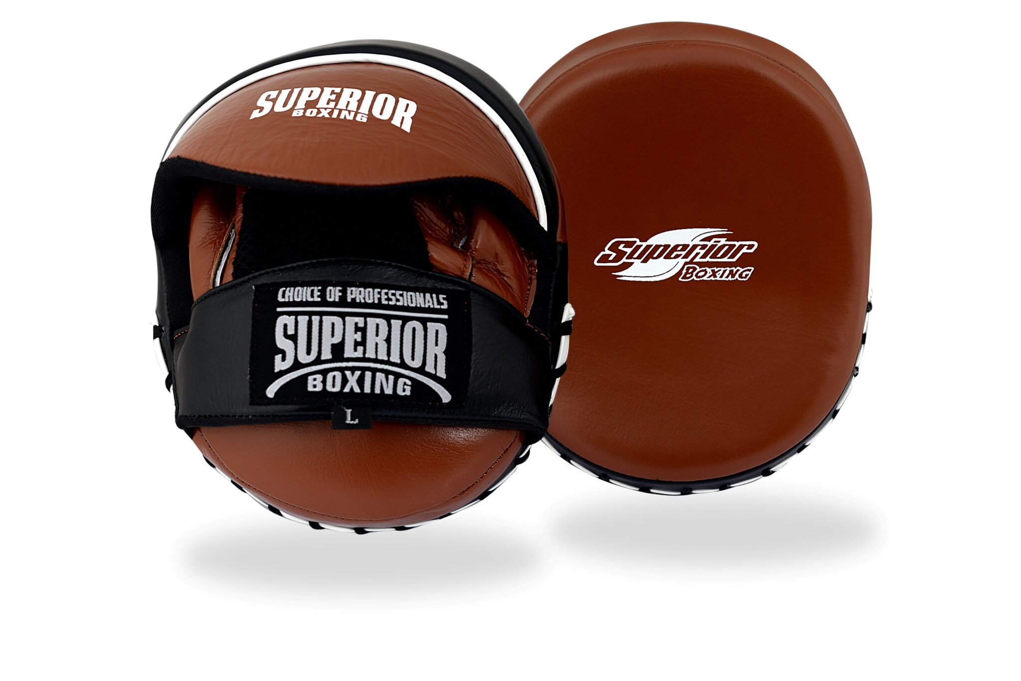Superior Micro Air Punch Mitts black/brown - Superior Boxing Gear