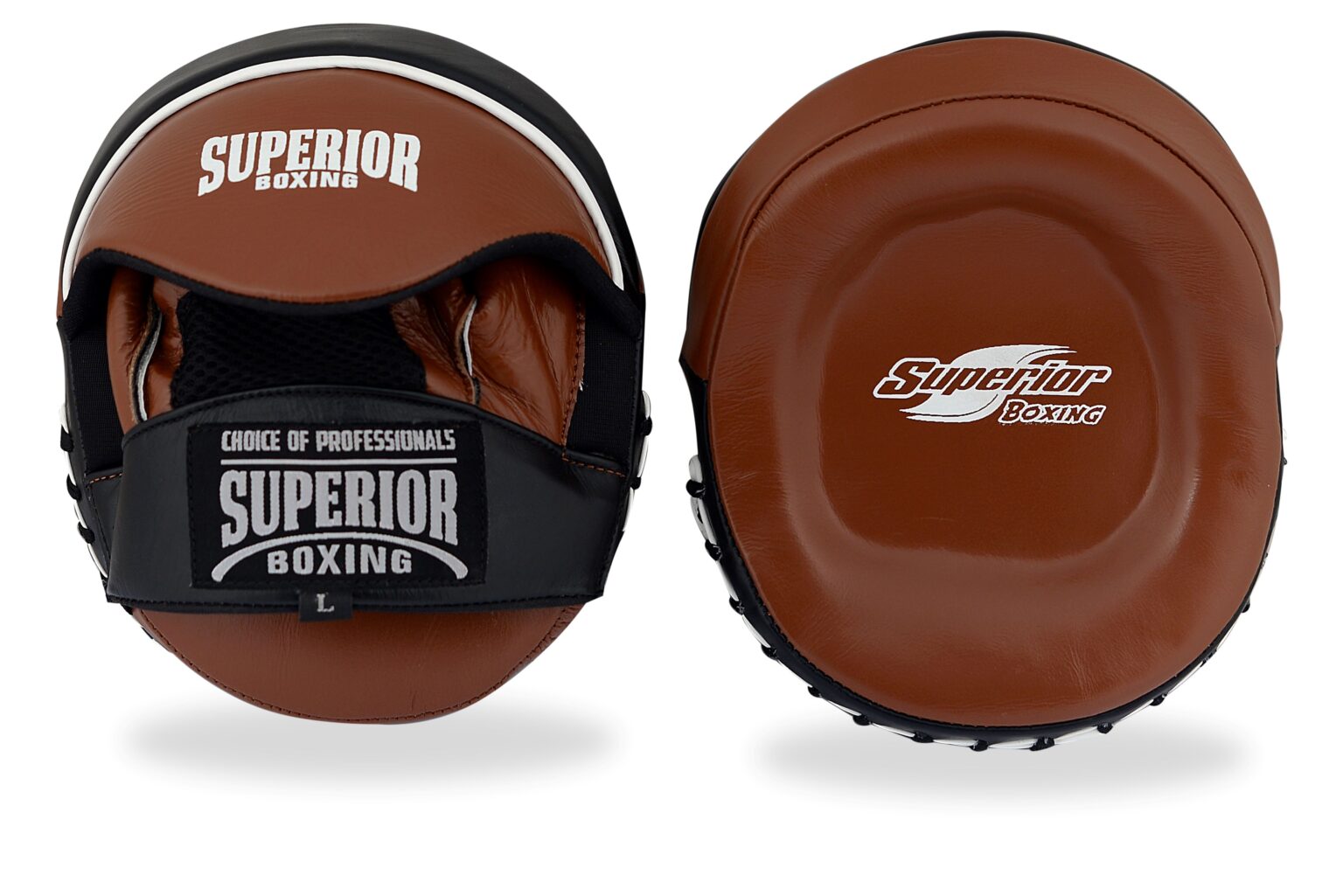 Superior Micro Punch Mitts black/brown With laminated Front Air Pocket ...