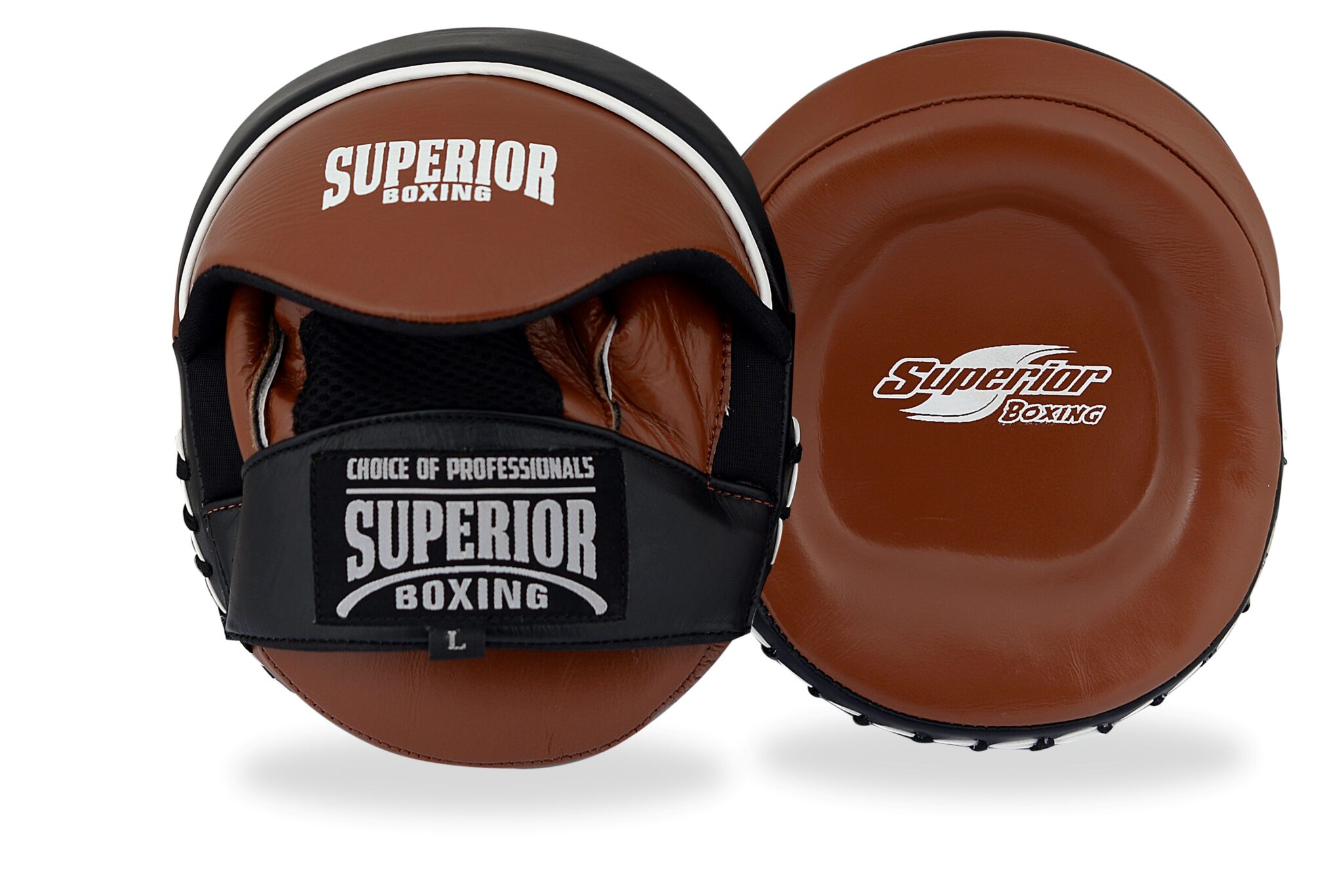 Superior Micro Punch Mitts black/brown With laminated Front Air Pocket ...