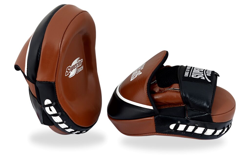 Superior Micro Punch Mitts black/brown With laminated Front Air Pocket ...