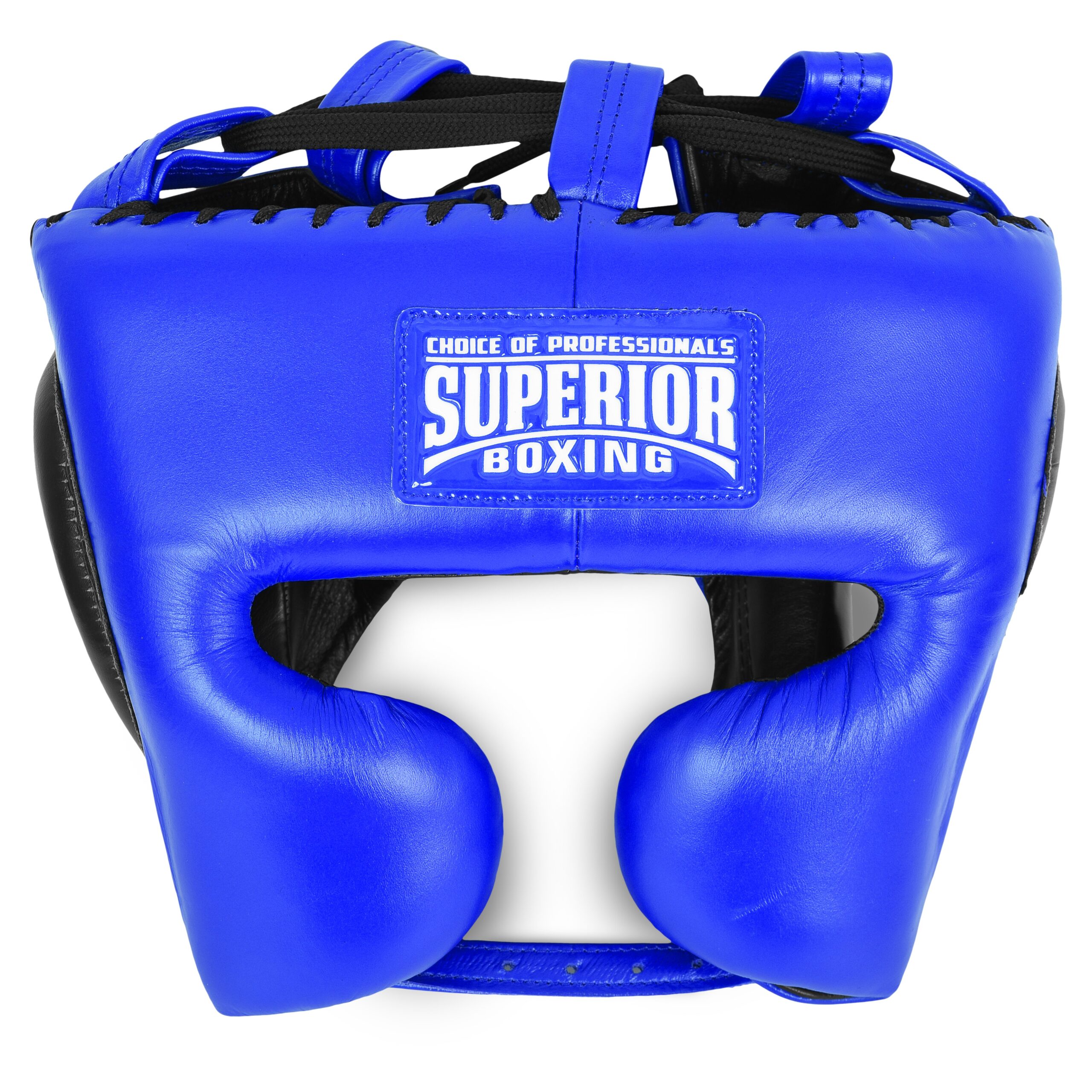 Mexican style Cheeks protection Superior Boxing Headgear BLUE/BLACK